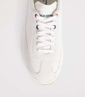 Thom Browne Suede-trim Technical Tricolour Sneakers
