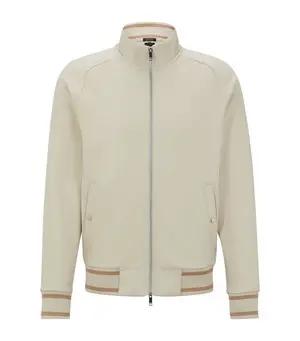BOSS Striped T-smith Zip-up Sweatshirt