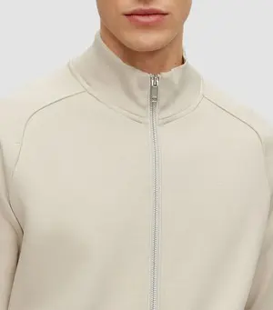BOSS Striped T-smith Zip-up Sweatshirt