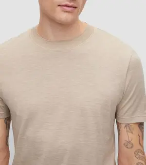 BOSS Cotton-silk T-shirt - Beige