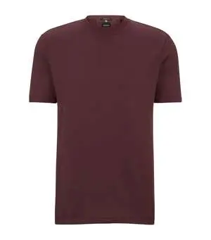 BOSS Cotton-silk Textured T-shirt