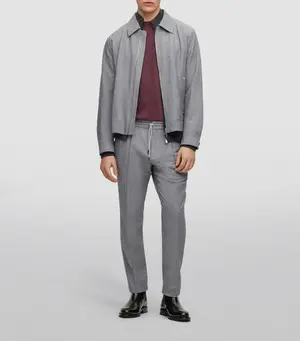 BOSS Cotton-silk Textured T-shirt