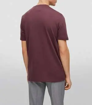 BOSS Cotton-silk Textured T-shirt