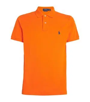 Polo Ralph Lauren Cotton Mesh Polo Pony Polo Shirt - Orange
