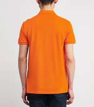 Polo Ralph Lauren Cotton Mesh Polo Pony Polo Shirt - Orange