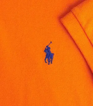 Polo Ralph Lauren Cotton Mesh Polo Pony Polo Shirt - Orange
