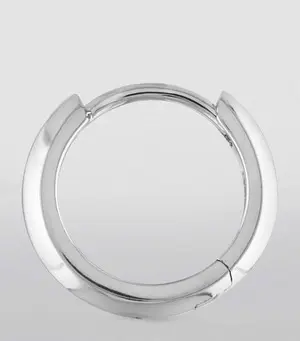 MARIA TASH Faceted Metal Vertex Single Hoop Earring