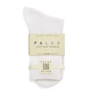 Falke Cotton Touch Crew Socks - White