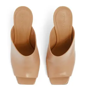 Bottega Veneta Leather Knot Mules 90 - Nude