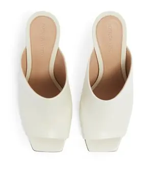 Bottega Veneta Leather Knot Mules 90 - White