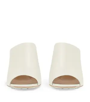 Bottega Veneta Leather Knot Mules 90 - White