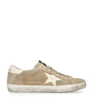 GOLDEN GOOSE Golden Goose Suede Super-Star Sneakers Beige