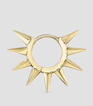 MARIA TASH Yellow Mohawk Hoop Earring - Gold