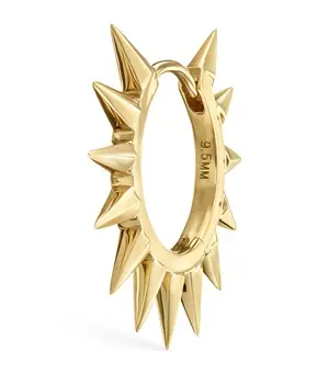 MARIA TASH Metal Mohawk Hoop Earring - Gold