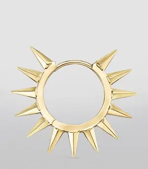 MARIA TASH Yellow Mohawk Hoop Earring