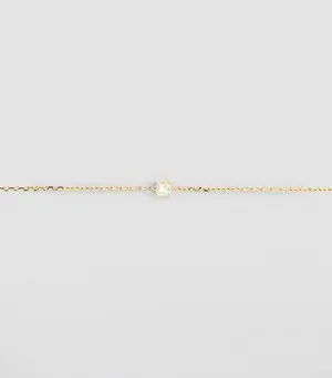 REDLINE Yellow Gold And Princess-cut Diamond Bracelet