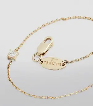 REDLINE Yellow Gold And Princess-cut Diamond Bracelet