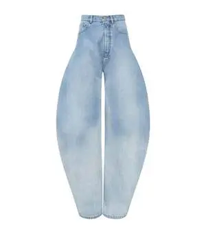 Alaïa Alaïa High-Rise Round Jeans Black