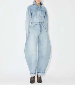 Alaïa High-rise Round Jeans - Black