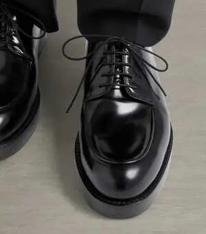Prada Brushed Leather Derby Shoes