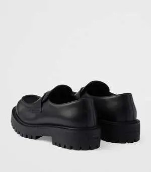 Prada Brushed Leather Loafers