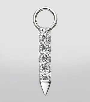MARIA TASH Diamond And Sapphire Eternity Bar Earring Charm