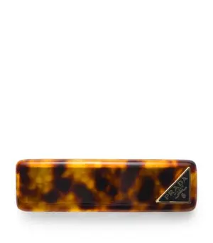 Prada Tortoiseshell Logo Hair Clip - Neutral