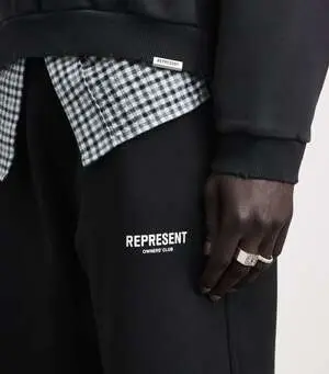 REPRESENT Cotton Owners Club Sweatpants - Black