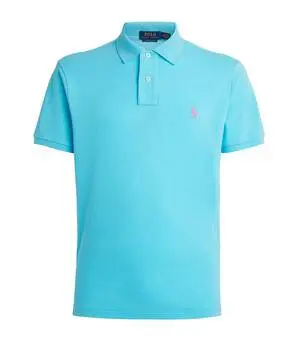 Polo Ralph Lauren Cotton Mesh Polo Pony Polo Shirt - Blue