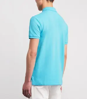 Polo Ralph Lauren Cotton Mesh Polo Pony Polo Shirt - Blue