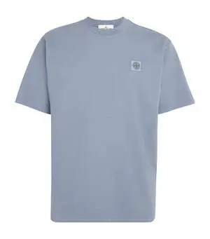 Stone Island Cotton Logo T-shirt - Blue