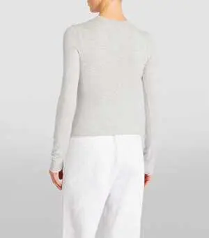 SKIMS Cotton Jersey Long-sleeve T-shirt - Grey
