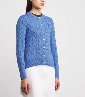 Polo Ralph Lauren Cotton Cable-knit Cardigan - Blue