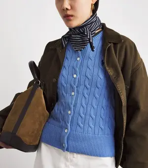 Polo Ralph Lauren Cotton Cable-knit Cardigan - Blue