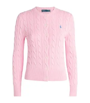 Polo Ralph Lauren Cotton Cable-knit Cardigan - Pink