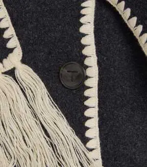 TOTEME Wool-blend Scarf Jacket - Grey