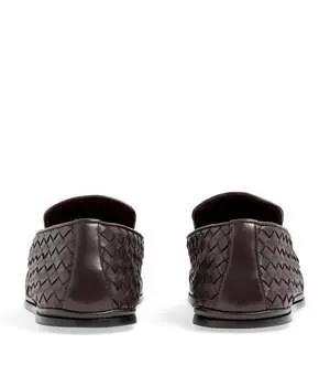 Bottega Veneta Nappa Leather Intrecciato Slippers - Brown