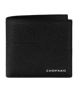 Chopard Small Leather Heritage Bifold Wallet - Black