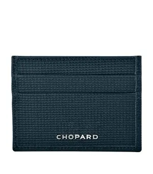 Chopard Small Leather Classic Card Holder Blue