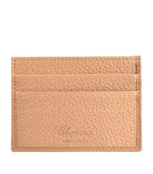 Chopard Small Leather Classic Card Holder - Brown