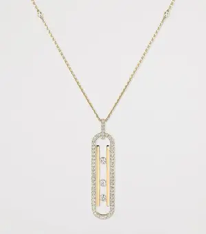 Messika Move 10th Birthday Yellow Diamond Necklace