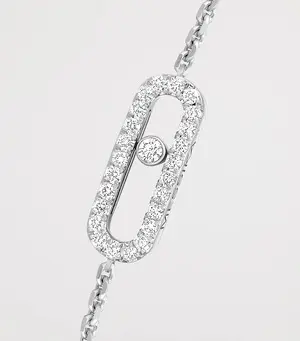 Messika Move Uno 18-karat White Gold And Diamond Bracelet - Silver
