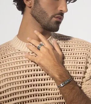 Messika Move Titanium And Diamond Cord Bracelet