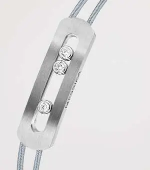 Messika Move Titanium And Diamond Cord Bracelet