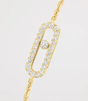Messika Move Uno Yellow And Diamond Chain Bracelet