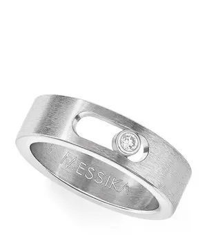 Messika Move Titanium And Diamond Ring - Grey