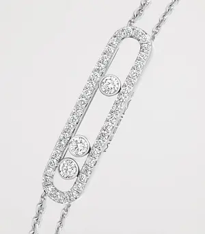 Messika Move Classique Pavé Diamond Bracelet In White Gold