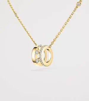Messika Move Romane Diamond Necklace In Yellow - Gold