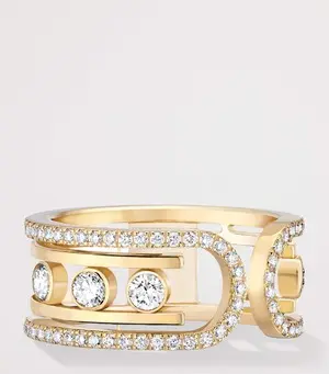 Messika Move 10th Birthday Yellow Diamond Ring