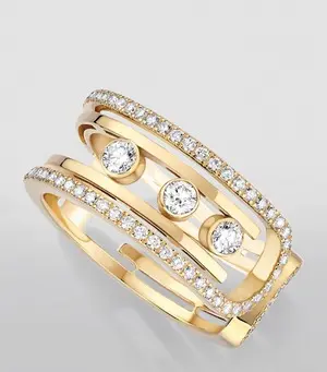 Messika Move 10th Birthday Yellow Diamond Ring